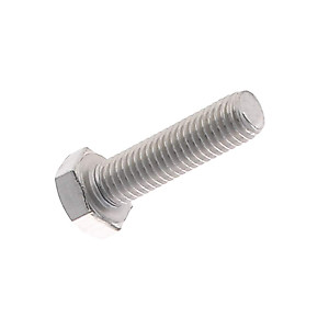 Yinpecly M8x30mm Hex Bolt 316 Stainless Steel Heavy Duty Hex Drive Button Imperial Machine Nuts Lock Screws Bolts Silver 5Pcs