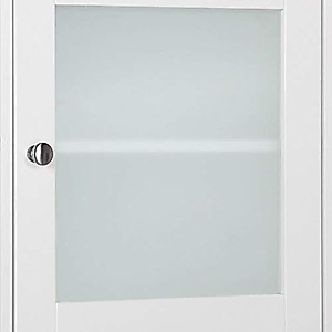 Yaheetech Over The Toilet Cabinet, Space-Saving Bathroom Cabinet w/Adjustable Shelves, 7.4in D x 23.2in W x 68.9in H