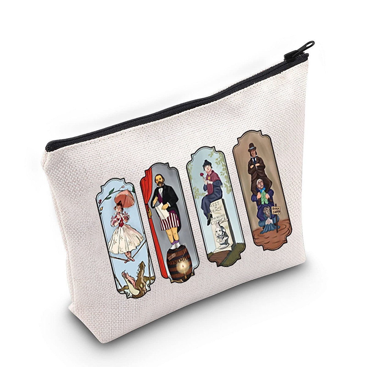 TOBGBE Funny Haunted Horror Mansion Role Inspired Makeup Bag Mansion Lover Gifts Horror Fan Gift Halloween Theme Gift (Dear Beloved)