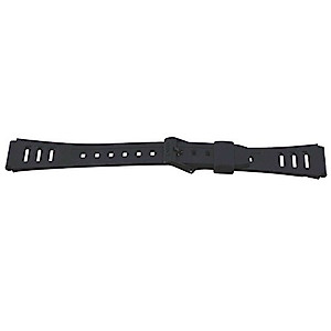 Casio Black Resin Watch Band-19mm