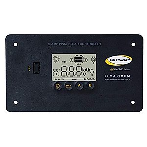 Go Power Go Power! By Valterra GP-PWM-30-UL Solar Controller - 30A, Digital , Black