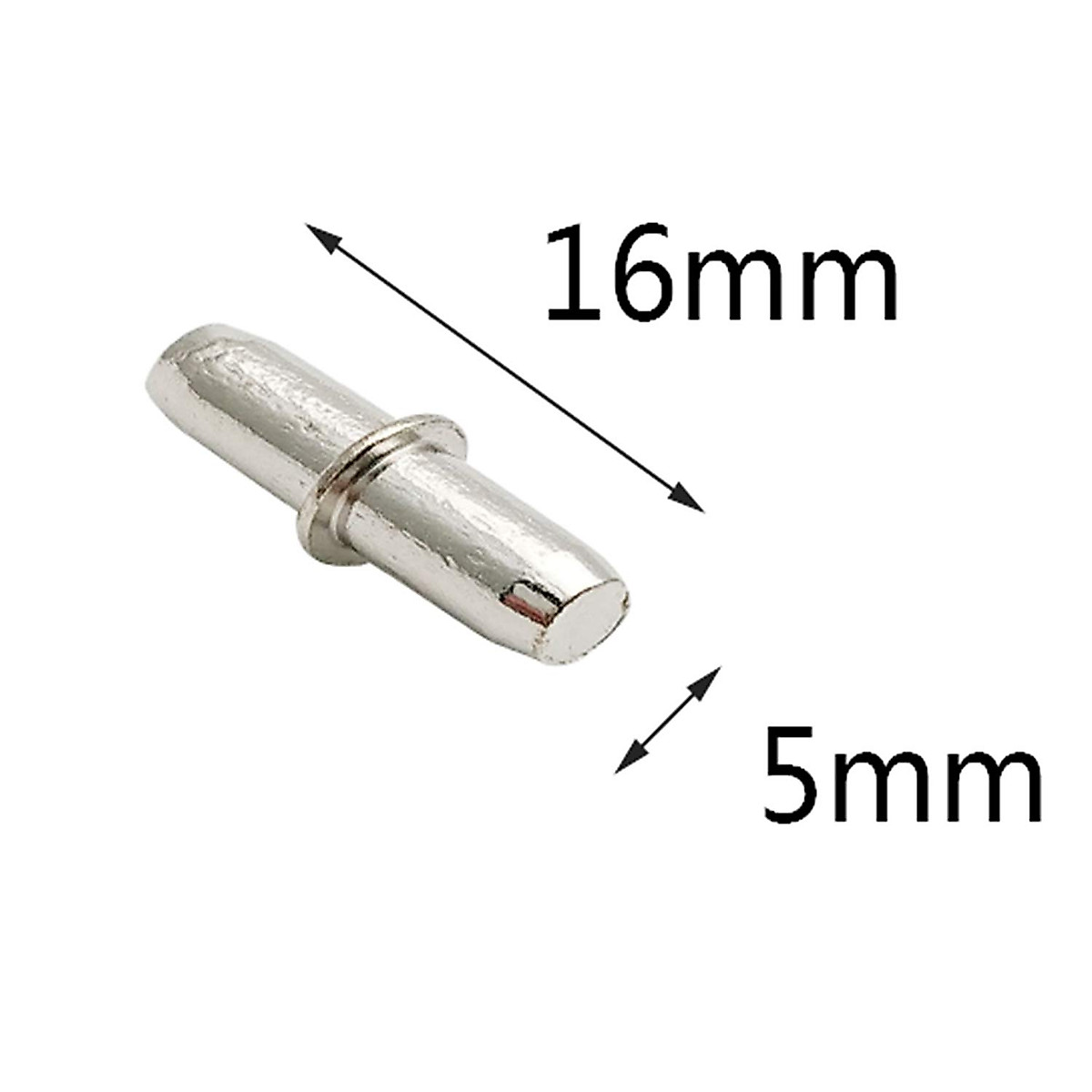 120 Pcs Shelf Pins 5mm Shelf Holder Support Pins Made from Nickel Plated Metal Material Shelf Pegs are Sturdy and Durable for Furniture Shelves Bracket.