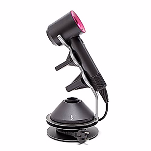 Supersonic Hair Dryer Premium Stand Holder ( Crab part : PU Coating) with Veil Cord Stand Organizer arrangement, Invisible Wire Storage Bathroom & Bedroom Stand Holder [Upgrade]