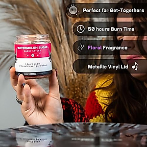 Back to Basics | Watermelon Sugar - 9oz Soy Wax Lavender Scented Candle for Home Decor, Birthday Gifts for Women, Men, Best Friend | Relaxing Aromatherapy Made in USA