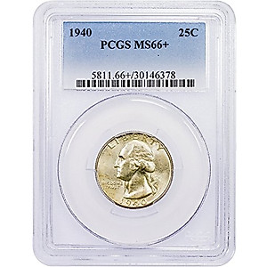 1940 P Washington Quarter Quarter MS66+ PCGS