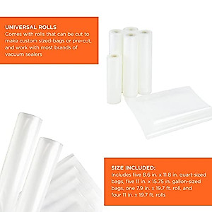 Black + Decker BDVPRB Universal Vacuum Sealer Bags and Rolls Variety Pack