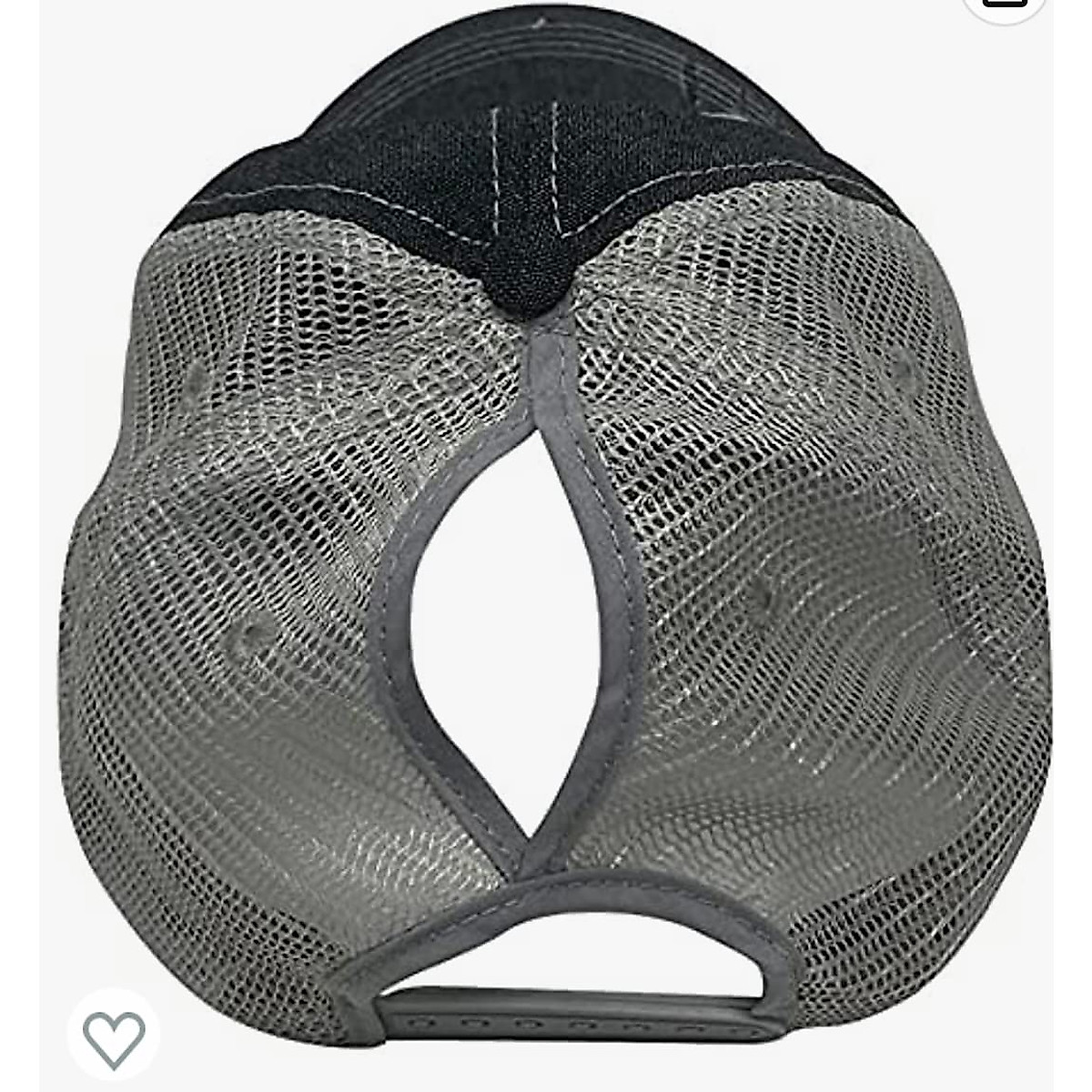 Cocomo Soul Womens Baseball Mom Hat | Baseball Mom Messy BUN HIGH Ponytail Hat | Baseball Love Hat | Baseball Mom Cap 201 Dark Grey