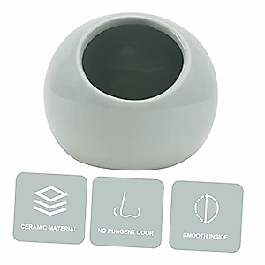 OATIPHO 1pc Hamster Igloo Outdoor Enclosure Outdoor Fencing Rat Cage Accessories Small Hamster Hideout Chinchilla Cave Small Animal Ceramic Critter Pet Habitat Durable Pet Bed Pet Supply