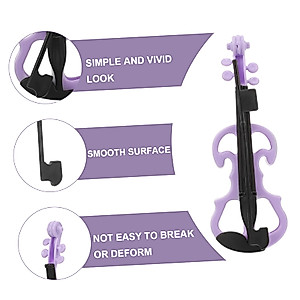 BESPORTBLE 10pcs Violin Ornaments Toy Musical Instrument Model Small House Violin Plastic Violin Model Decorative Violin Model Mini House Violin Mini Violin Adornment Violin Craft Purple Abs