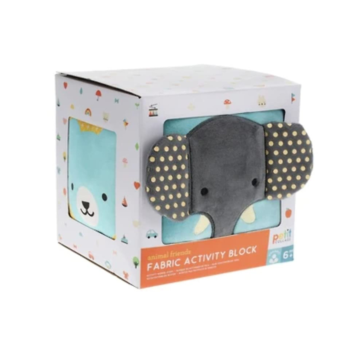 Petit Collage Animal Friends Fabric Activity Block
