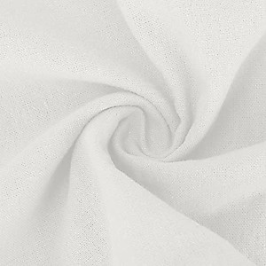 H-626 White Womens Pants Sets Faux Gauze Linen Pants Sets for Ladies Capri Cami Tank Flared Wide Leg Basic Bootcut Summer Fall Pants Sets Button 2023 Clothing Y2K MR XL