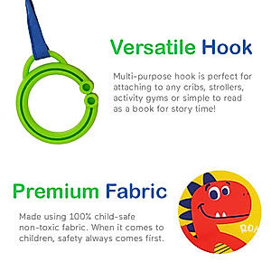 Urban Kiddy™ Baby's My First Family Album | Soft Photo Cloth Book Gift Set for Newborn Toddler & Kids (Dinosaur)