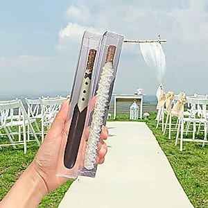 Vowcarol 50 Clear Pretzel Rod Boxes, 1 x 1 x 8 Inches Pretzel Boxes