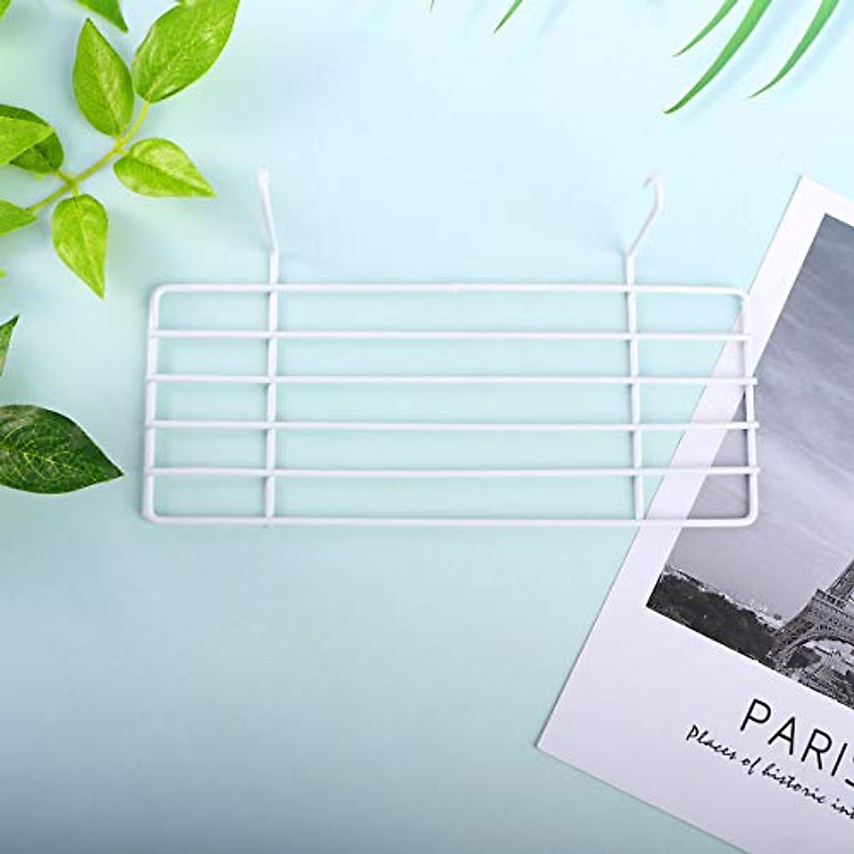 VILLCASE Black Shelf Parrot Grid Iron Frame, Hanging Iron Frame Shelf Bird Perch Grid Wall Shelf Simple Wall Decoration for Pet Parrot Bird Parakeets Cockatiels Perching (White) 1PCS Black Decor