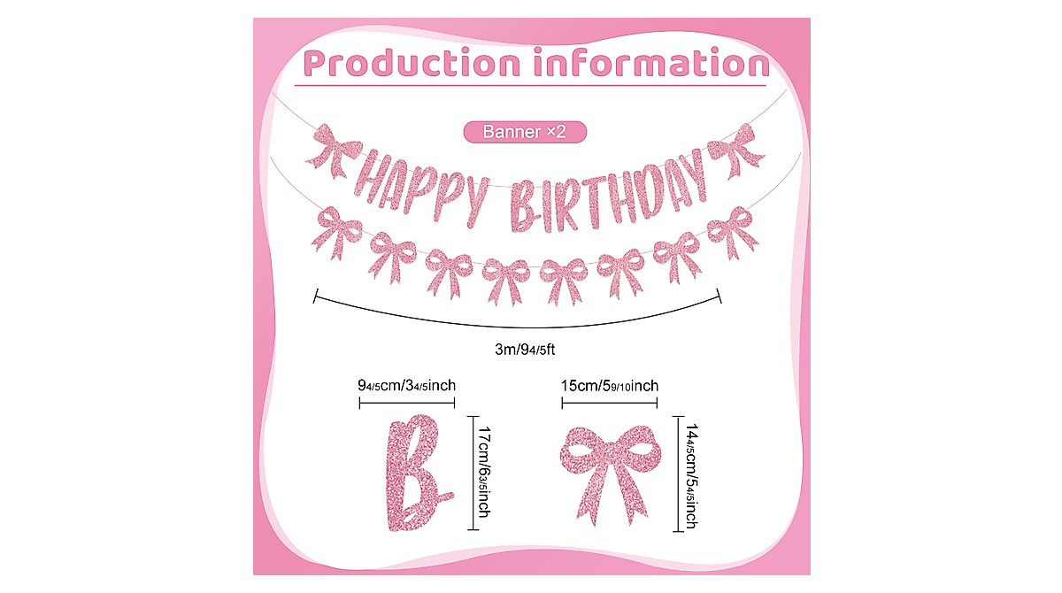 Pink Bow Birthday Decorations for Magical Celebrations