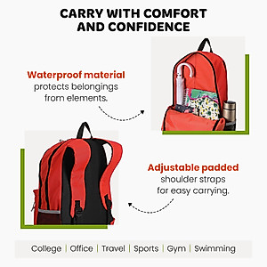 Mintra Office Backpack (Dark Red 20L)