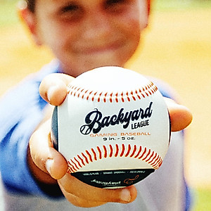 Playfinity Backyard League Gaming Baseball for Kids | Real Baseball with Sensors and App | Play, Train, Analyze and Connect with Others. Measures Throw Power, Glove Movement and More!