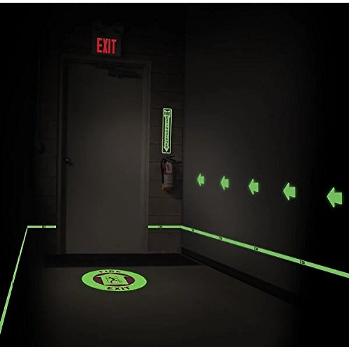 INCOM Manufacturing: 4" Vinyl Arrow, "Glow-In-The-Dark", (Roll of 100)