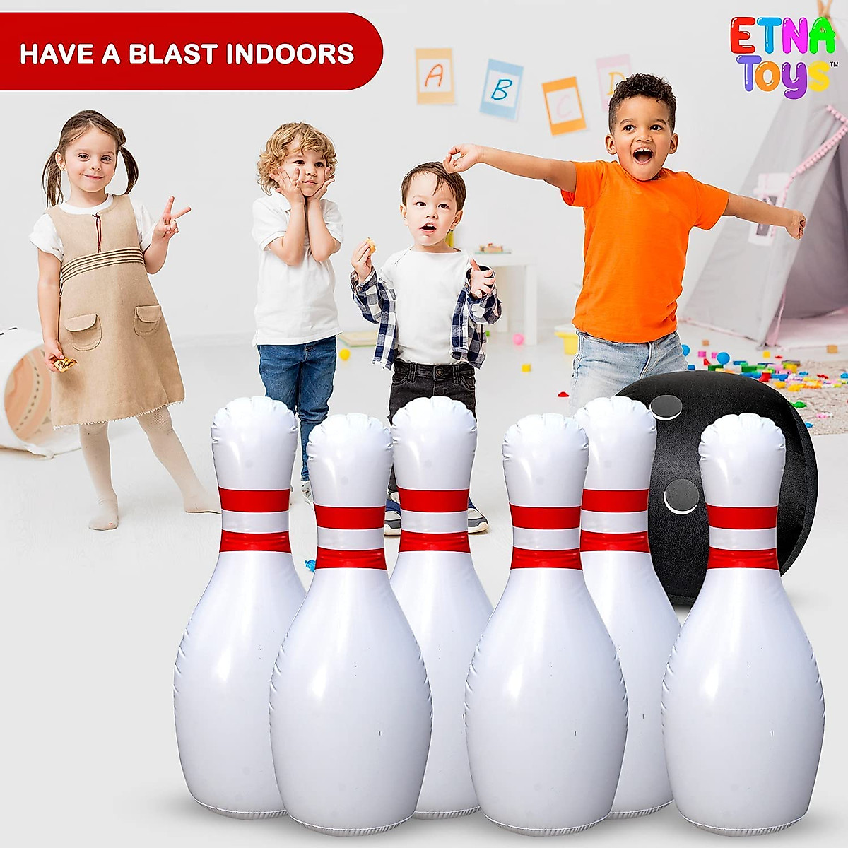 Etna Giant Inflatable Bowling Set