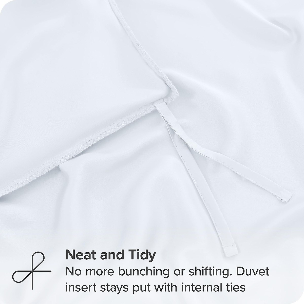 Bare Home Tencel Duvet Cover Set - Lyocell Derived from Eucalyptus - Full/Queen Size - Ultra Soft 3 Piece Bedding Duvet Cover & Pillow Shams (Full/Queen, White)