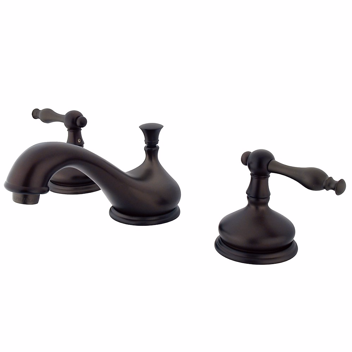 Kingston Brass Elements of Design ES1165NL Hot Springs 2-Handle 8' to 16' Widespread Lavatory Faucet with Brass Pop-up, 5- 1/2', Oil Rubbed Bronze