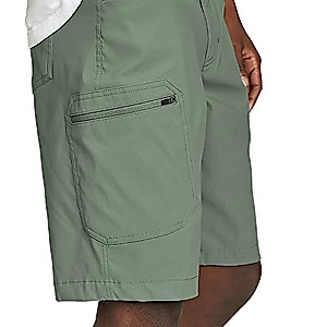 Eddie Bauer Men's Rainier Shorts, Mineral Green, 32, Hiking Shorts