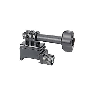 SEASKY GM03 Aluminum Metal Gun/Airsoft Picatinny Rail Mount Bracket Adapter Holder for Gopro Hero 12/11/10/9 DJI Action 4/3/2 Insta360 Go 3 Sports Camera Accessories Hunting POV/Vlog Wargame (GM03)