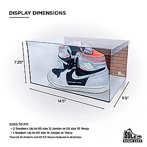 Sole Showcase - Wall Shoe Box Sneaker Display - Shoe Wall Floating Display Box, Sneaker Wall Display Box, Floating Sneaker Display, Shoe Wall Display, Floating Shoe Display