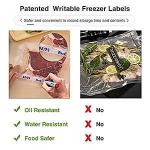 Vacuum Sealer Bags for Food - ITRUSOU 9-Layer Seal a Meal Bags with BPA Free, 4 Rolls 8"&11" Heavy Duty Vacuum Seal Bags for Food Saver or Sous Vide Meal Prep Bags