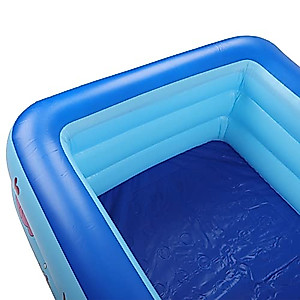 Rectangular Inflatable Pool PVC Inflatable Lounge Above Ground Family Swim Center for Summer Outdoor Backyard, Garden