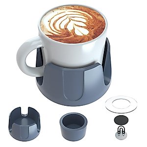 Anti-Spill Cup Holder, Drink Coaster Fits Drink for RV Home Office Outdoors with Anti-Slip Mat and Magnetic Pad