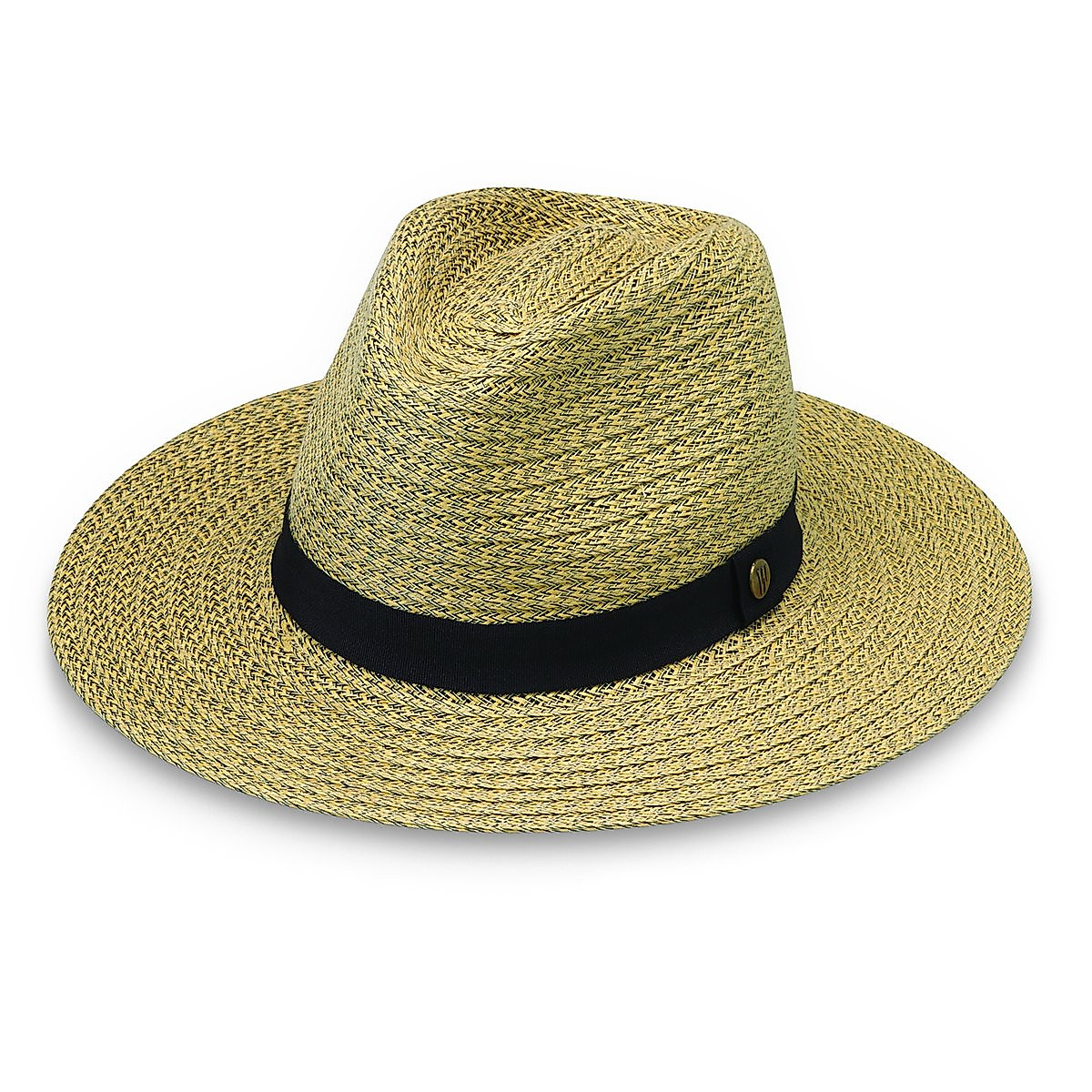 Wallaroo Hat Company – Men’s Palmer Fedora – UPF 30+ Sun Protection, Wide Brim, Packable Design and Adjustable Sizing – Classic Sun-Smart Hat for Summer Adventures and Travel (Medium/Large, Natural)