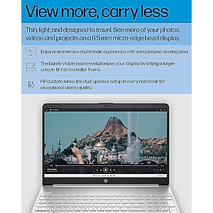 HP 2023 Newest 15.6" Laptop, AMD Ryzen 7 5700U (Beats i7-1265U), 16GB RAM, 512GB SSD, HD Micro-Edge Display, AMD Radeon Graphics, Thin & Portable, Wi-Fi 6, Bluetooth, Windows 11 Home, ‎Natural Silver