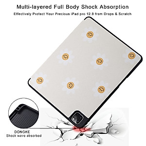 Cute Sunflower PU Leather Case for 2022 iPad 10th Generation 10.9 Inch Case with Pencil Holder Protective Stand Cover for 10.9" iPad 10th Gen 2022 Release A2696 A2757 A2777