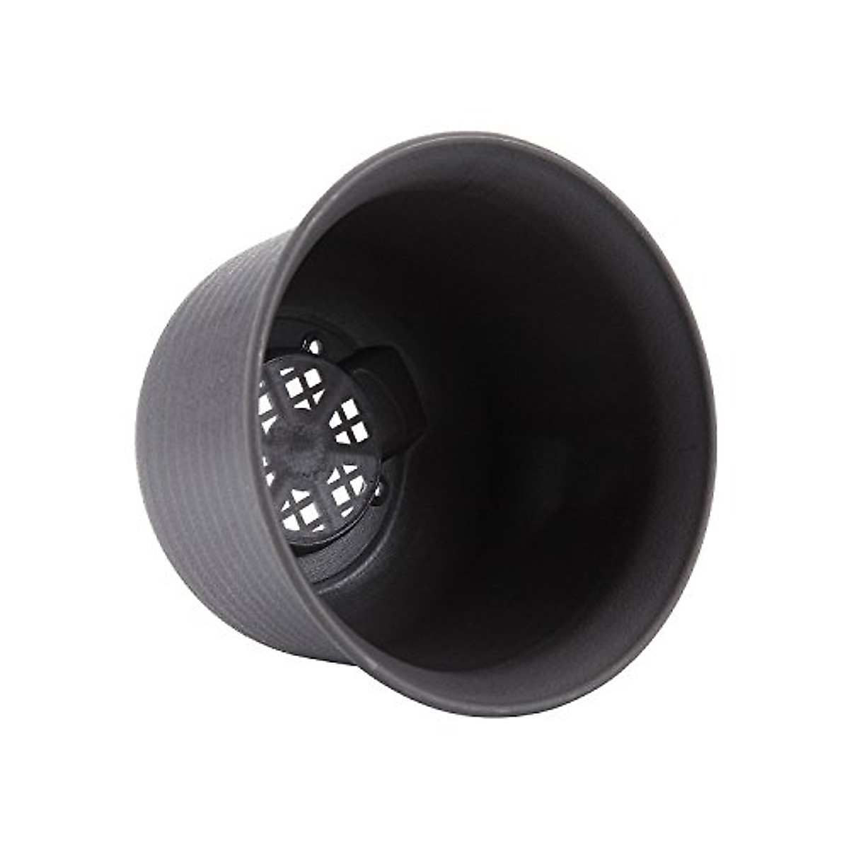 T4U 4.25 Inch Plastic Planter Pots with Saucer Brown Set of 10, Seeding Nursery Planter Pot with Drainage and Tray for Flowers Herbs African Violets Succulents Orchid Cactus Indoor Outdoor