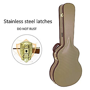 Crossrock Hardshell Arch Top wood case fits OM, Martin 000 Guitars-Vinyl Tweed(CRW600OMTW)