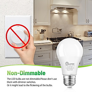 CFMASTER A25 LED Light Bulb, 150-200 watt Equivalent Light Bulbs, 23W 5000K Daylight LED Bulbs, 2500 Lumens, Bright White LED Bulb, E26 Base for Indoor and Outdoor, Energy Efficient ETL Listed, 6-Pack