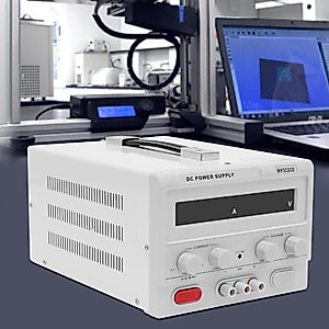 DC Power Supply Variable Power Supply AC110V Double Output 0-32V 0-20A Adjustable Switching Regulated Lab Benchtop Power Supply, LED Digital Display