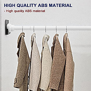 NearMoon Adhesive Shower Curtain Rod Holder | Rod Retainer | No Drilling | 3M Adhesive | Stick On | Shower Curtain Rod Not Included | 2 Pack (Matte Black)