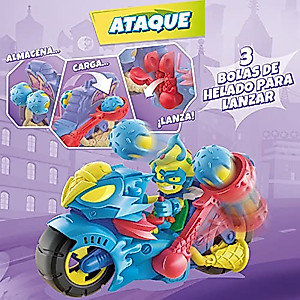 SUPERTHINGS Turbo Ice Scooter with Catapult Ice Cream Ball Launcher, Includes 1 Kazoom Kid and 1 SuperThing