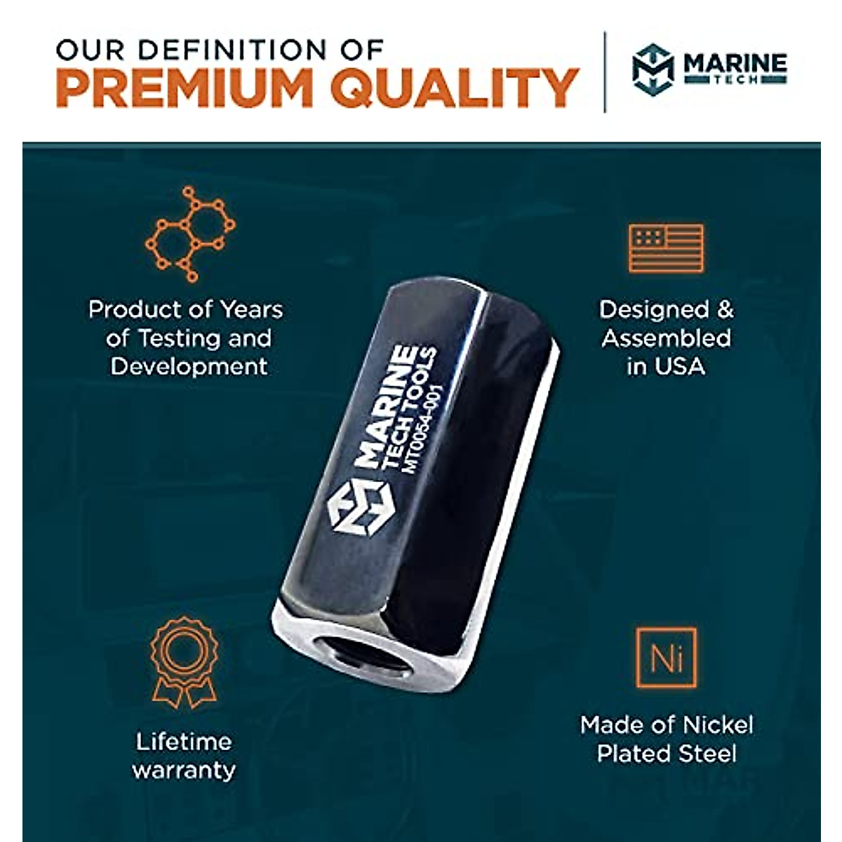 Marine Tech Tools Prop Shaft and Bearing Housing Remover — Fits Suzuki, Yamaha 115-350hp, Honda 75-250hp — Removes Bearing Carriers Fast and Easy