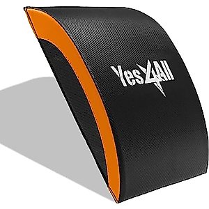 Yes4All Ab Mat For Sit Up 15"" Situps Pad Thick Workout Mat Comfortable for Abdominal Exercises, Crunches, Push-Ups, Core Training, Lower Back Support and Stretches Ab Muscles