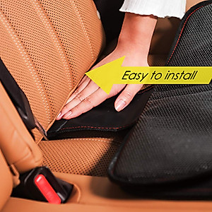 FASITE Car Seat Protector for Baby Child Car Seats - Non-Slip Waterproof Car Seat Cover Pad Protector with Mesh Pockets