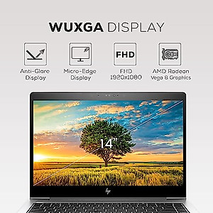 HP Elitebook 745 G5 Laptop, AMD PRO Ryzen - Series Processor, 16GB DDR4 Ram, 256GB SSD Drive, 14 Inch FHD Notebook Computer, Webcam, HDMI, USB - C, Windows 10 Pro (Renewed)