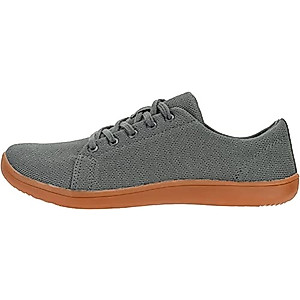WHITIN Men's Fashion Barefoot Knit Minimalist Sneakers Zero Drop Sole Minimus Casual Size 8 Tennis Shoes Fashion Outdoor Walking Flat Lightweight Comfortable Zapatos Grey Gum 41
