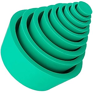 PAGOW Buchner Funnel Flask Adapter Set, Filter Adapter Cones Set, Tapered Collar Green, Lab Buchner Funnels-Wear-Resisting Smooth Surface Pack of 9