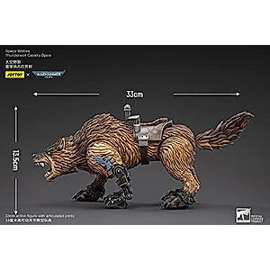 BLOOMAGE JOYTOY (BEIJING) TECH Warhammer 40K: Space Wolves Thunderwolf Cavalry Biane 1:18 Scale Action Figure, Multicolor
