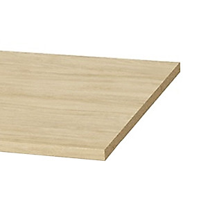 Easy Track 35 Inch Wide Wood Organizer Closet Shelf Accessory Compatible with Easy Track Closet Systems for Additional Storage, Honey Blonde, (2 Pack)