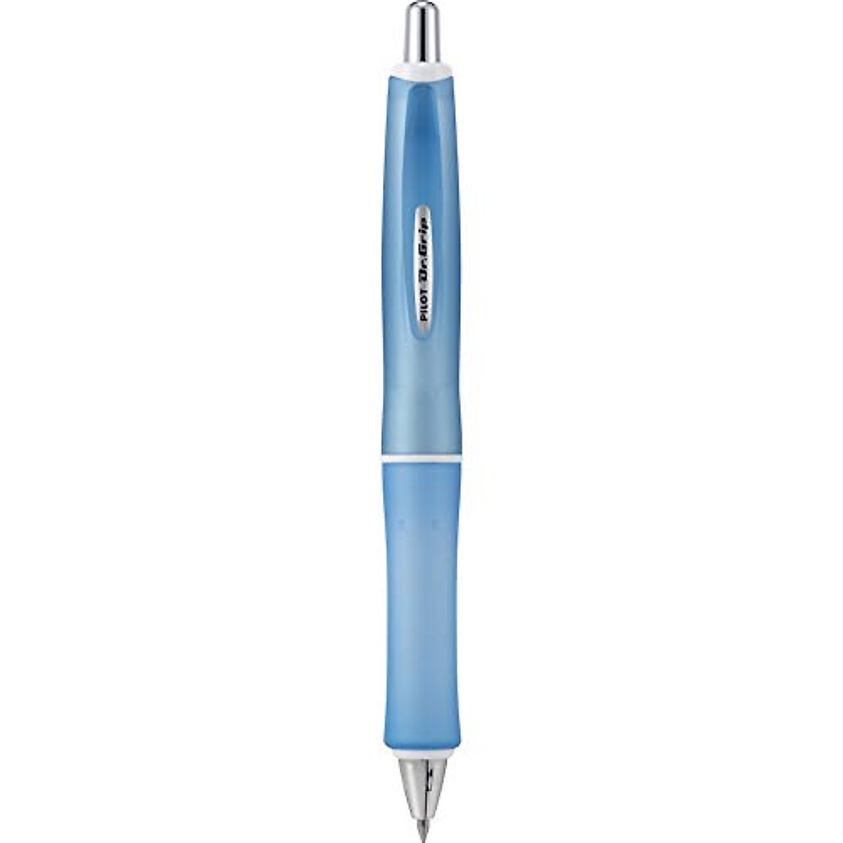 PILOT Dr. Grip Frosted Refillable & Retractable Ballpoint Pen, Medium Point, Blue Barrel, Black Ink, Single Pen (36253)