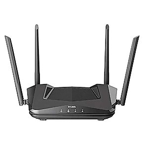 D-Link EXO WiFi 6 Router AX1500 MU-MIMO Voice Control Dual Band Gigabit Gaming Internet Network High Speed Performance WP3 (DIR-X1560-US), Black